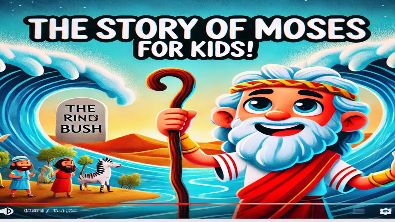 The Story of Moses | Animated Bible Story for Children. #MosesStory # ...