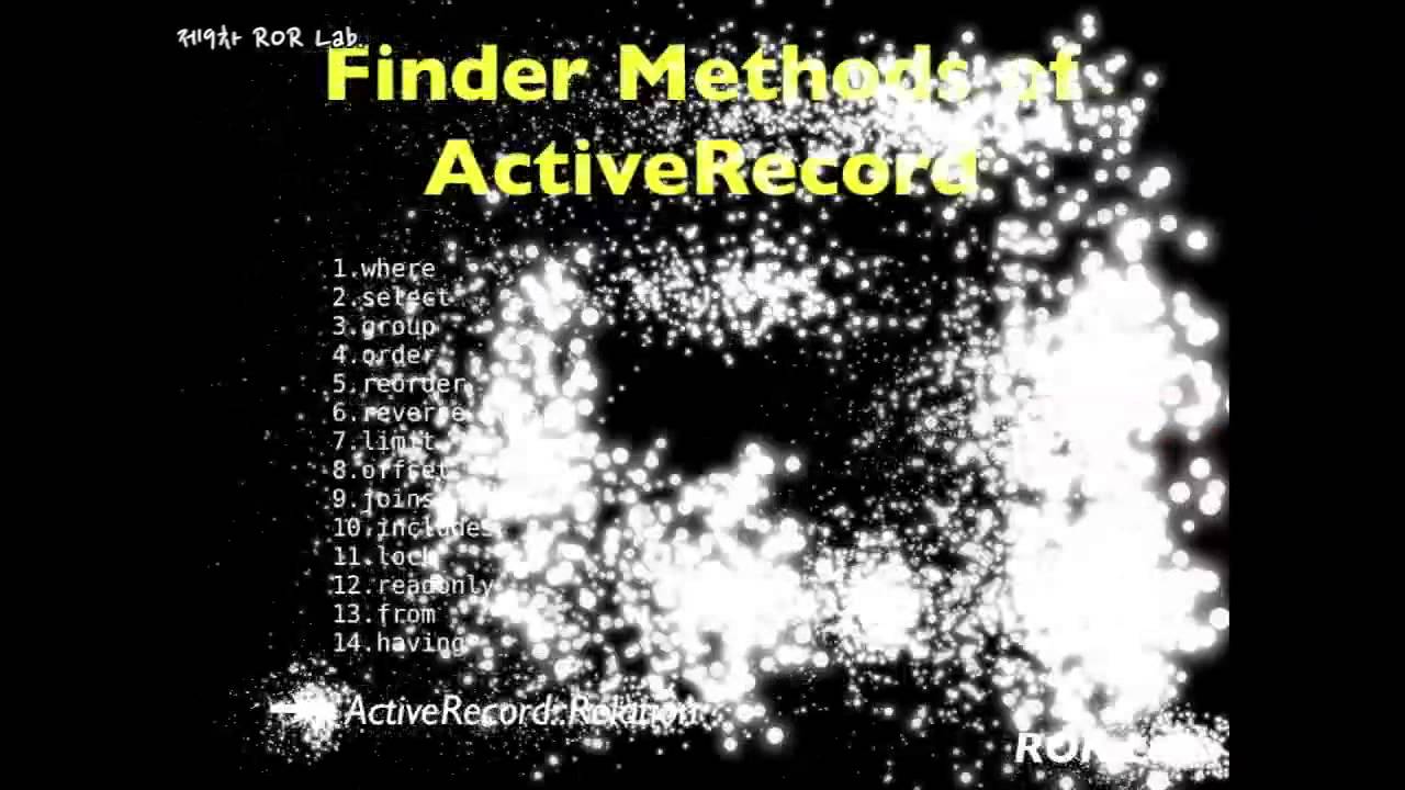 ROR Lab 9: ActiveRecord Query Interface 1 - YouTube