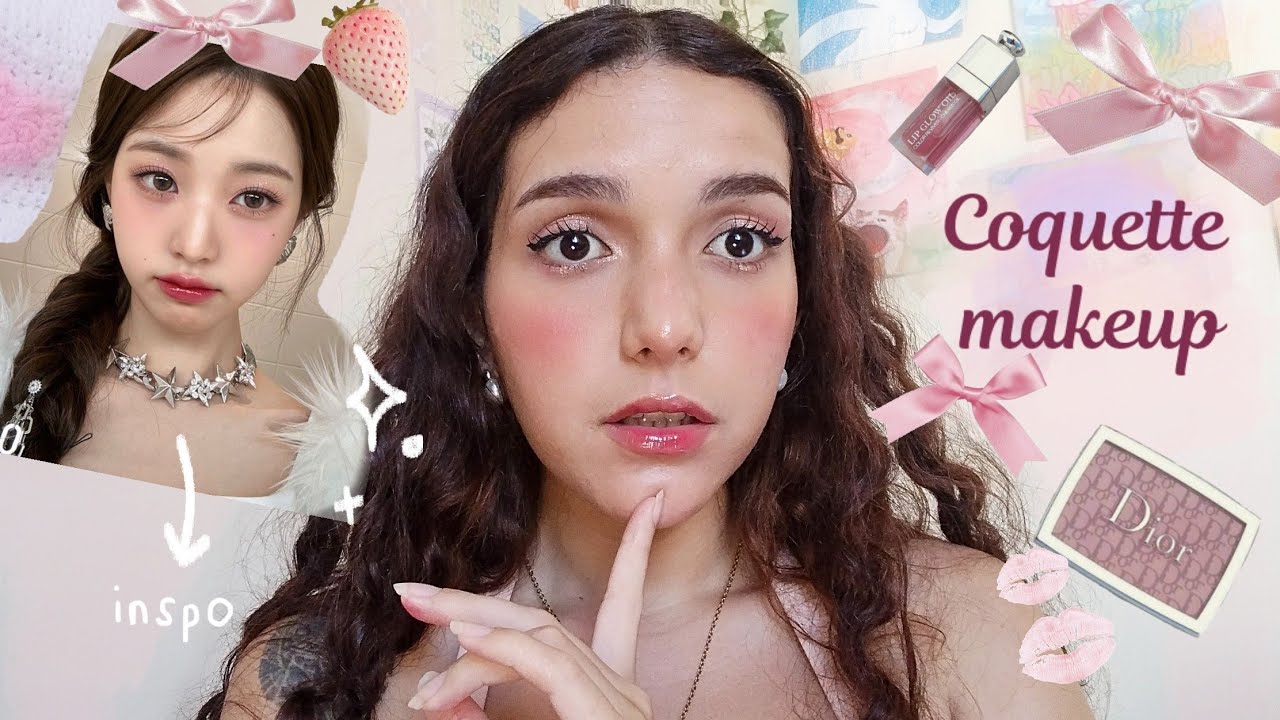 💗Maquillaje Coquette natural *SUPER FACIL* inspirado en Wonyoung| Con ...