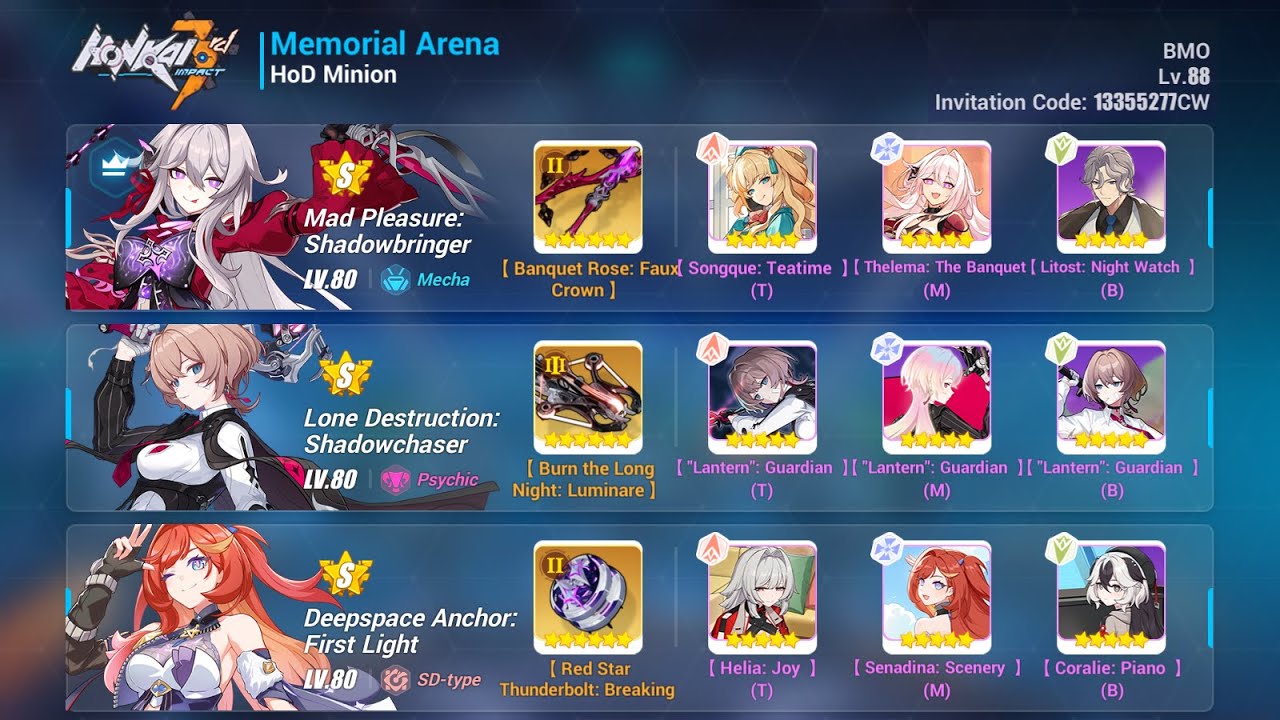 [HI3 SEA] Exalted MA - HoD (SSS) 47920/39933 - MPS(S2+2), LD(S0+3), FL ...