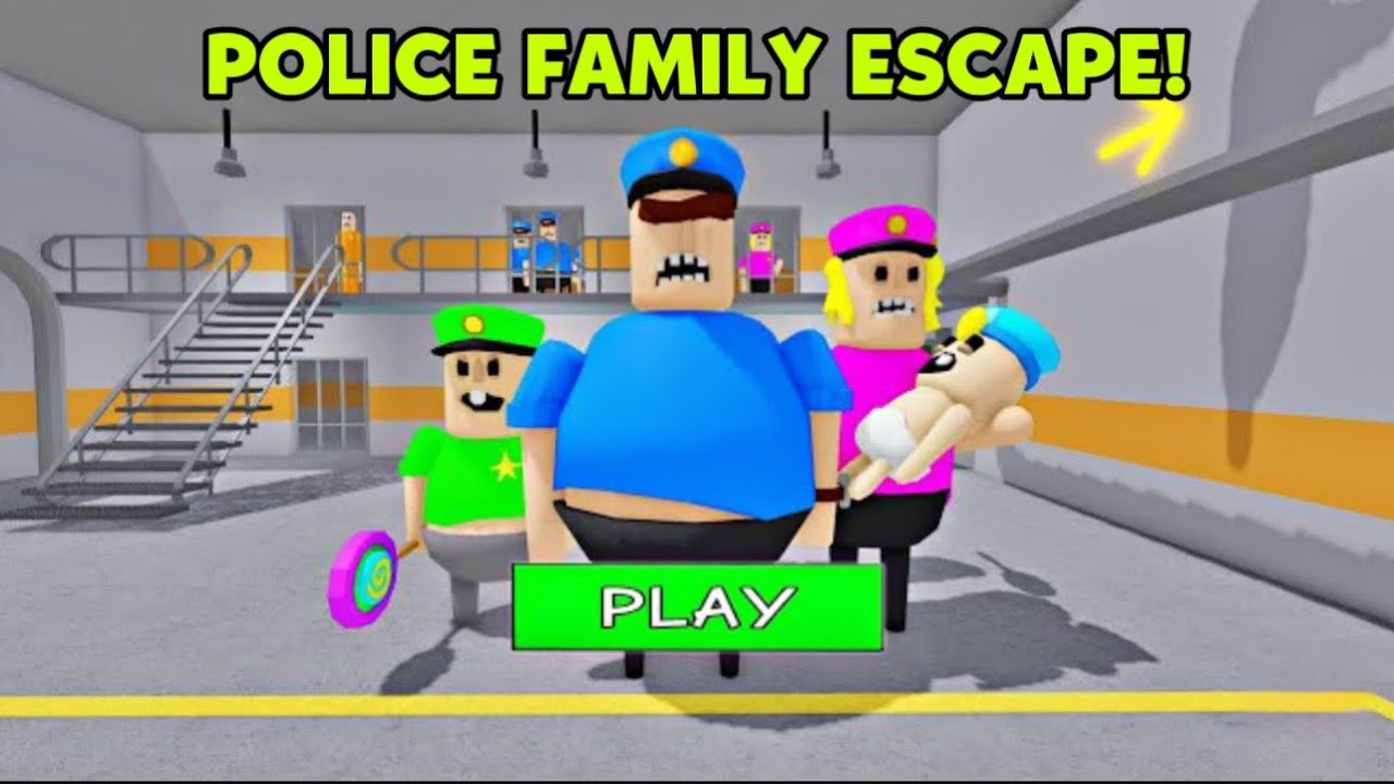 ROBLOX POLICE FAMILY ESCAPE! (SCARY OBBY) | ROBLOX GAMEPLAY WALKTHROUGH ...
