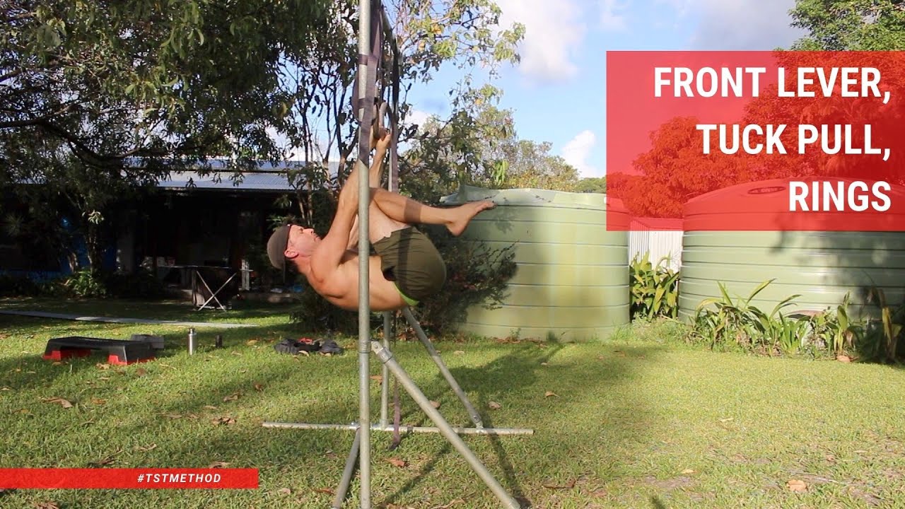Front Lever, Tuck Pull, Rings - YouTube
