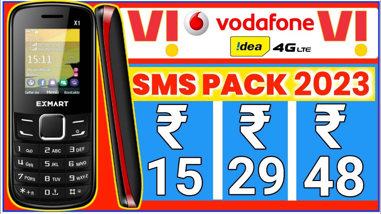 Vi Sms Pack 2023 | Vi Outgoing Message Recharge Plans | Vi Message ...