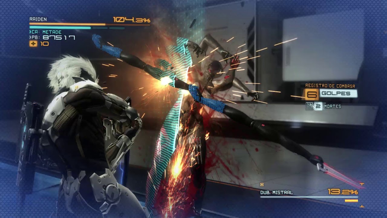 METAL GEAR RISING REVENGEANCE "hard mode" "mistral/monsoon dub" boss ...
