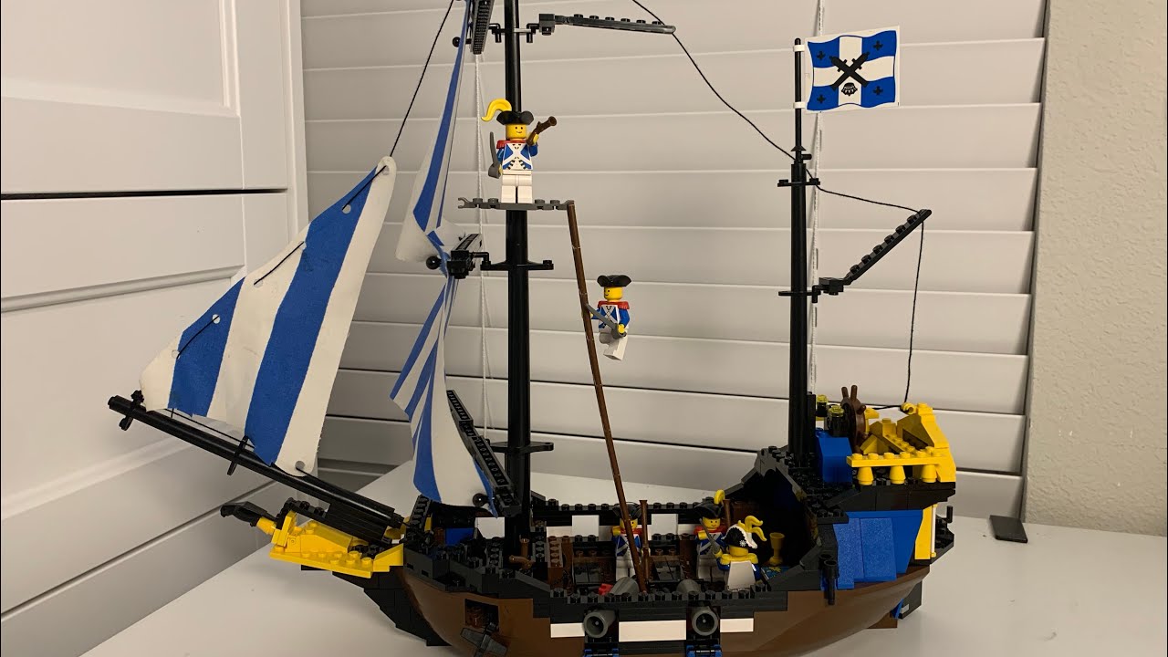 LEGO 6274 Caribbean Clipper timelapse build - YouTube