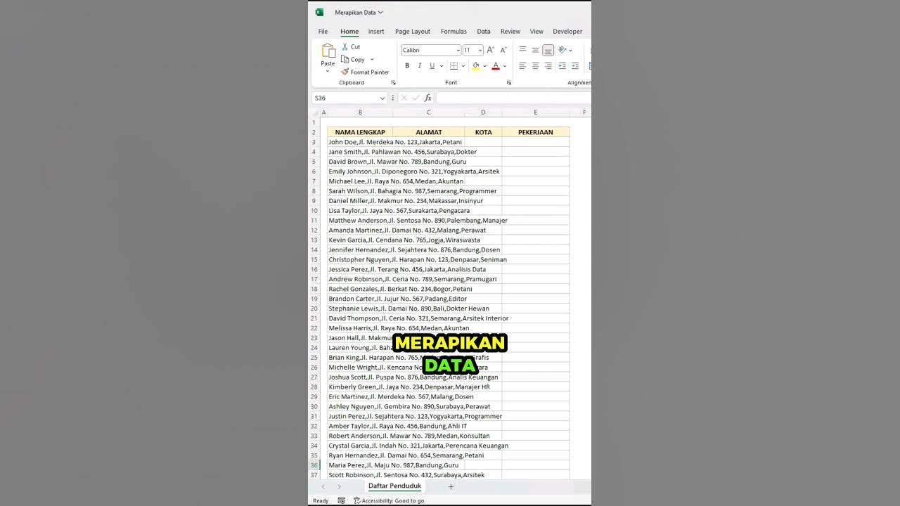 MERAPIKAN DATA DI EXCEL‼️ #belajarexcel #exceltips #excelhacks #tutorialexcel - YouTube