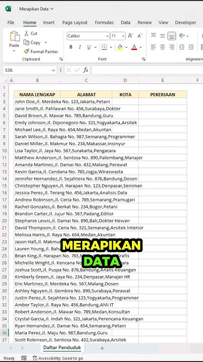 MERAPIKAN DATA DI EXCEL‼️ #belajarexcel #exceltips #excelhacks #tutorialexcel - YouTube