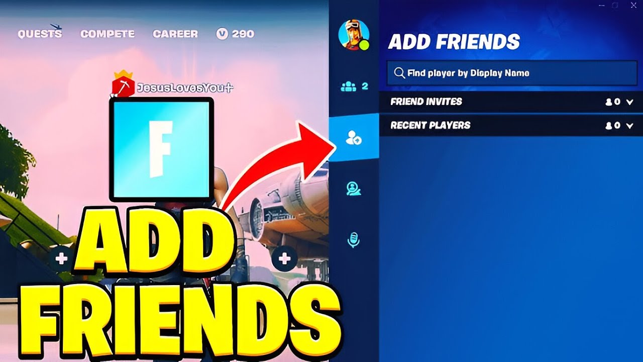 How to Add Friends in Fortnite - YouTube