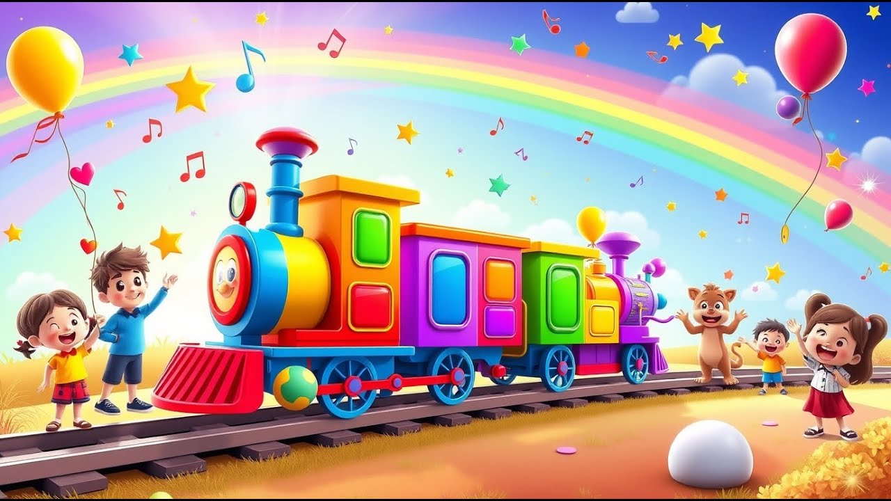 Learn Colors with the Color Train Song! 🎨 Kids Educational Song - YouTube