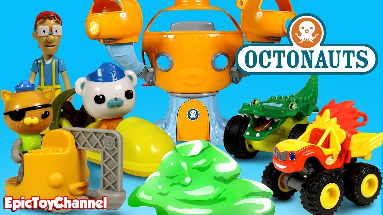 Octonauts Disney Junior Rescue Blaze Wild Wheels from Slime + Kwazii ...