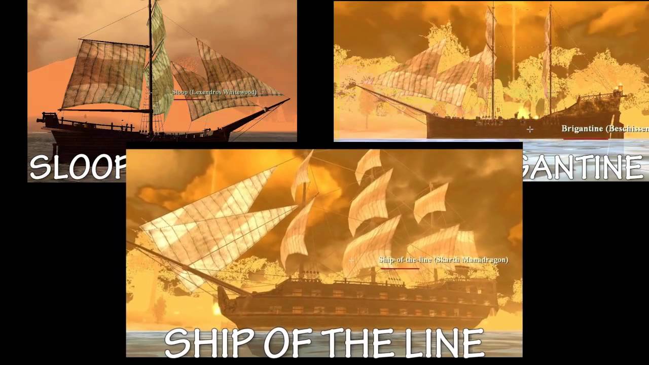 Darkfall Boats - Sloop, Brigantine, Ship of the Line - YouTube