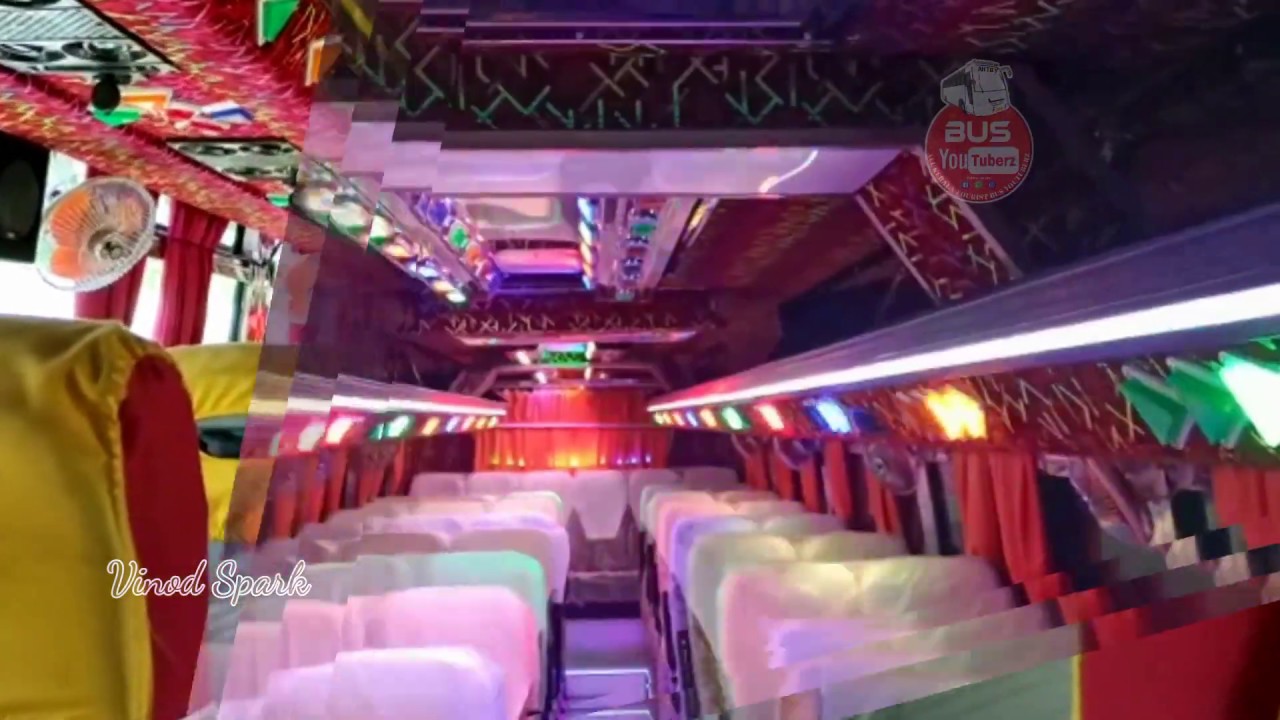 ചില കേരള ടൂറിസ്റ്റ് ബസ് INTERIOR LIGHTING I Kerala Tourist Bus Interior ...