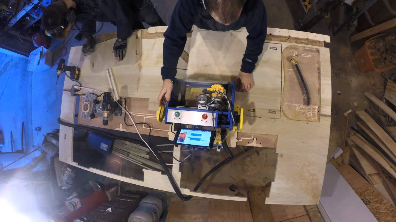 Using the ShopBot Handibot large material jig - YouTube