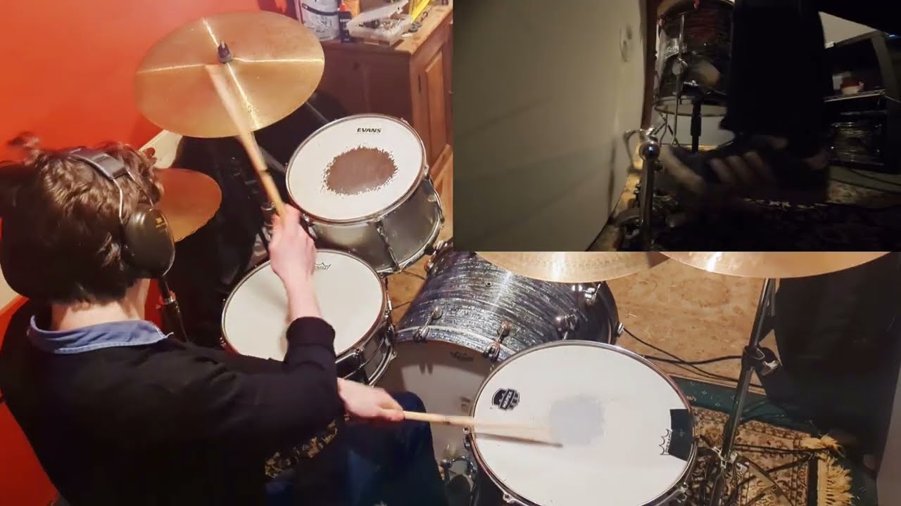 John Bonham Bass Drum Triplets + Paradiddles and Singles DEMONSTRATION ...