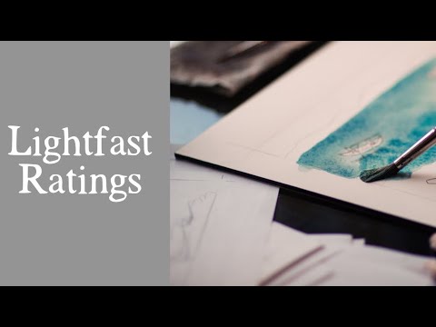 Watercolour 101: Lightfast Ratings - YouTube