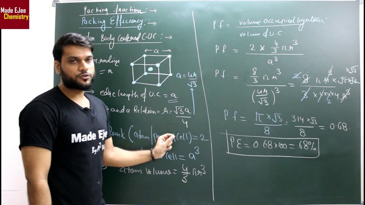 Revise Solid States (P-2) | Packing Efficiency | Coordination No. | 1D ...