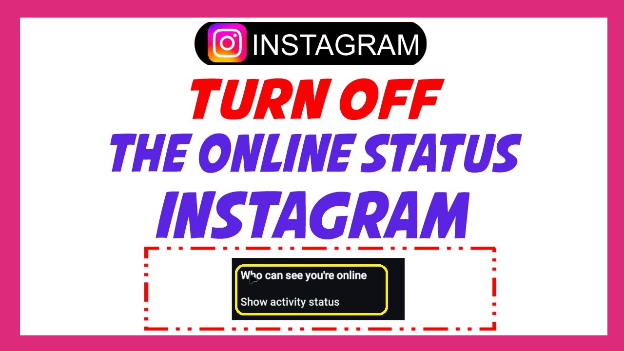 How To Turn Off The Online Status In Instagram - YouTube
