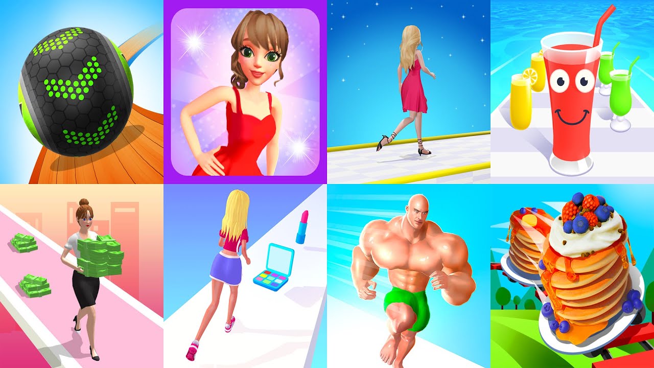 Going Balls VS Dress To Impress!, DressUp Run!, Juice Run, Money Run 3D, Makeover run, Muscle ...