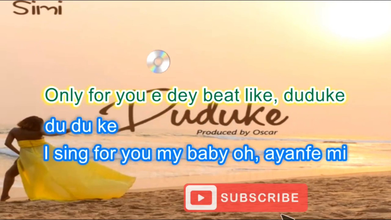 Simi DUDUKE Official Karaoke Version [ Lyrical Video ] - YouTube