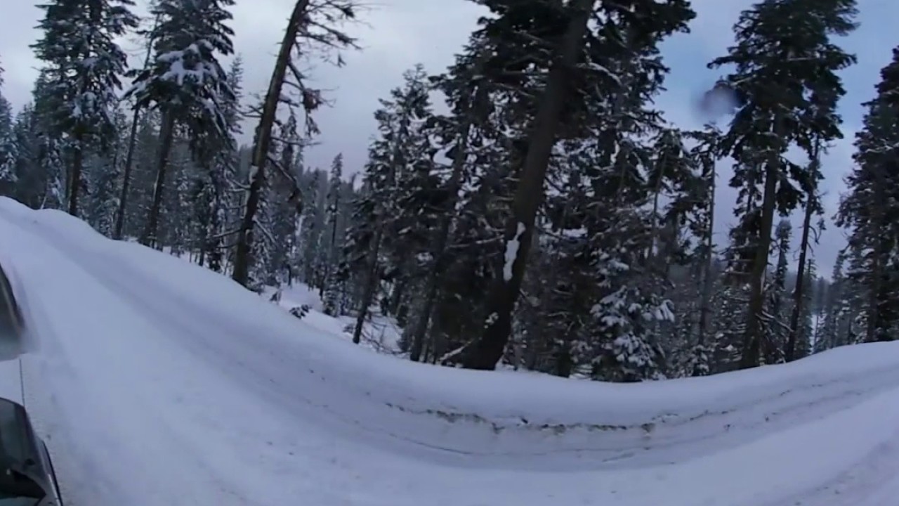 Glacier Point Road in snow - YouTube