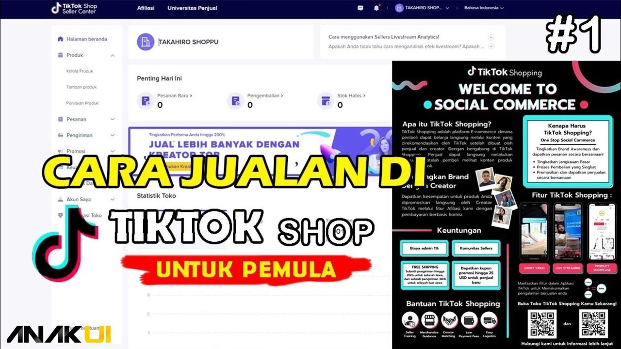 Tutorial cara membuat konten iklan jualan di tiktok shop affiliate biar ...