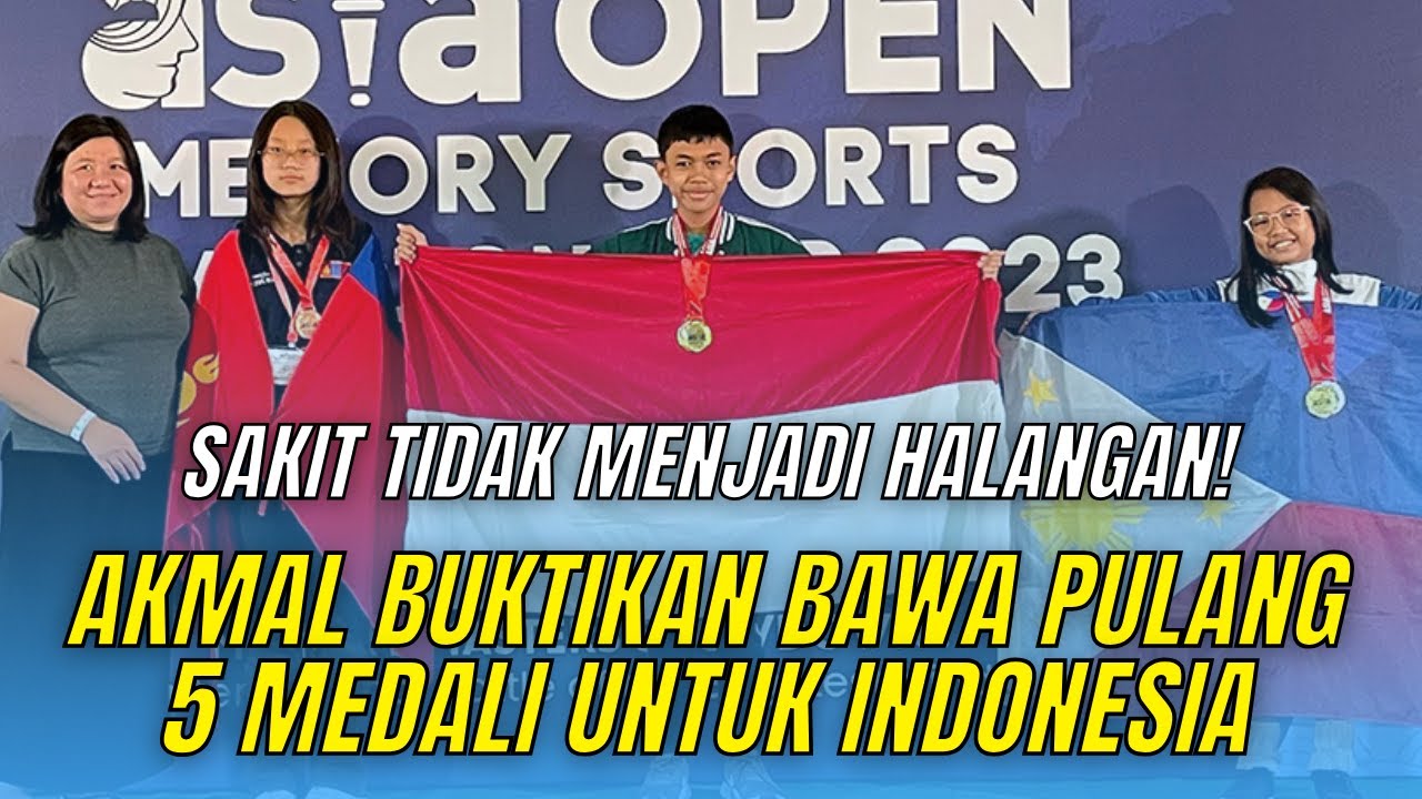 Bawa Pulang 5 Medali di Kompetisi Asia, Akmal Buktikan Dirinya Bisa ...