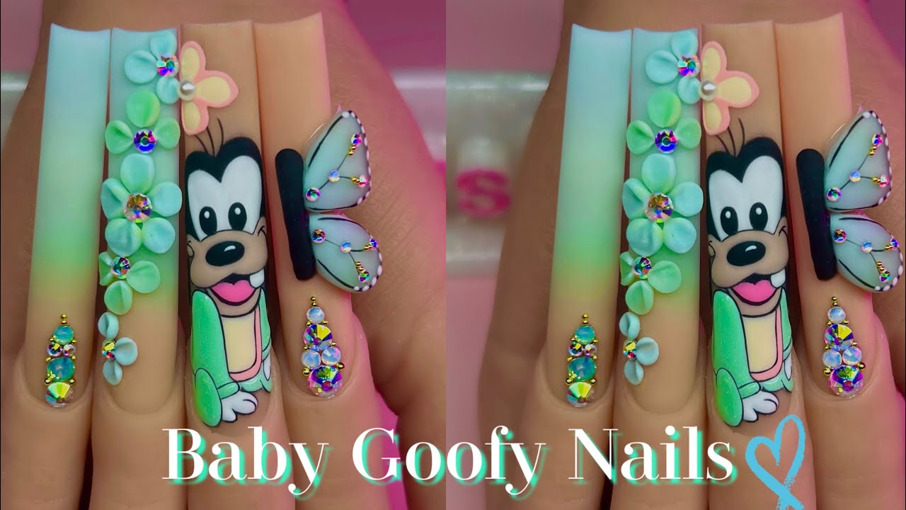 Nail Art | 3D Flowers | 3 Color Ombre | Spring Nails - YouTube