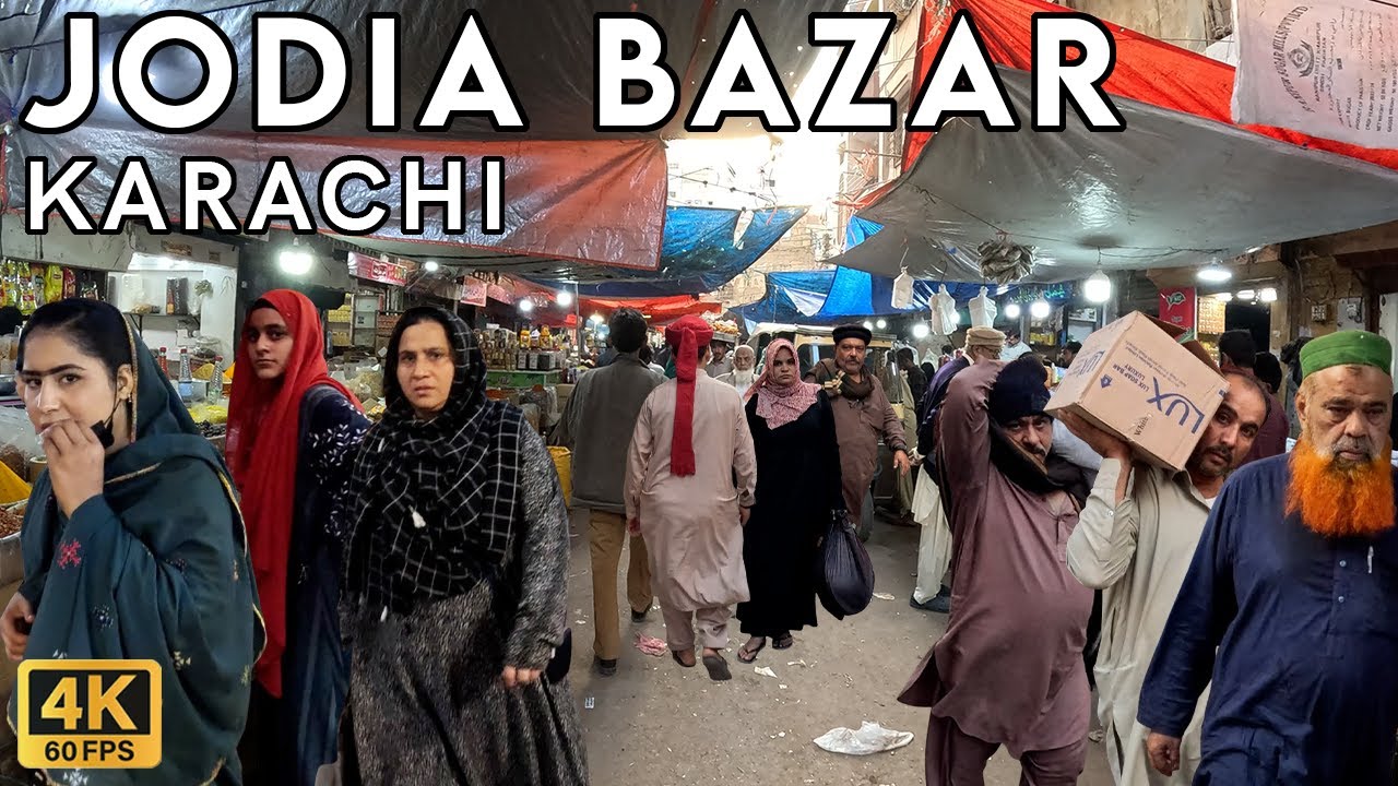 Jodia Bazar Karachi - Walking Tourist 4K - YouTube