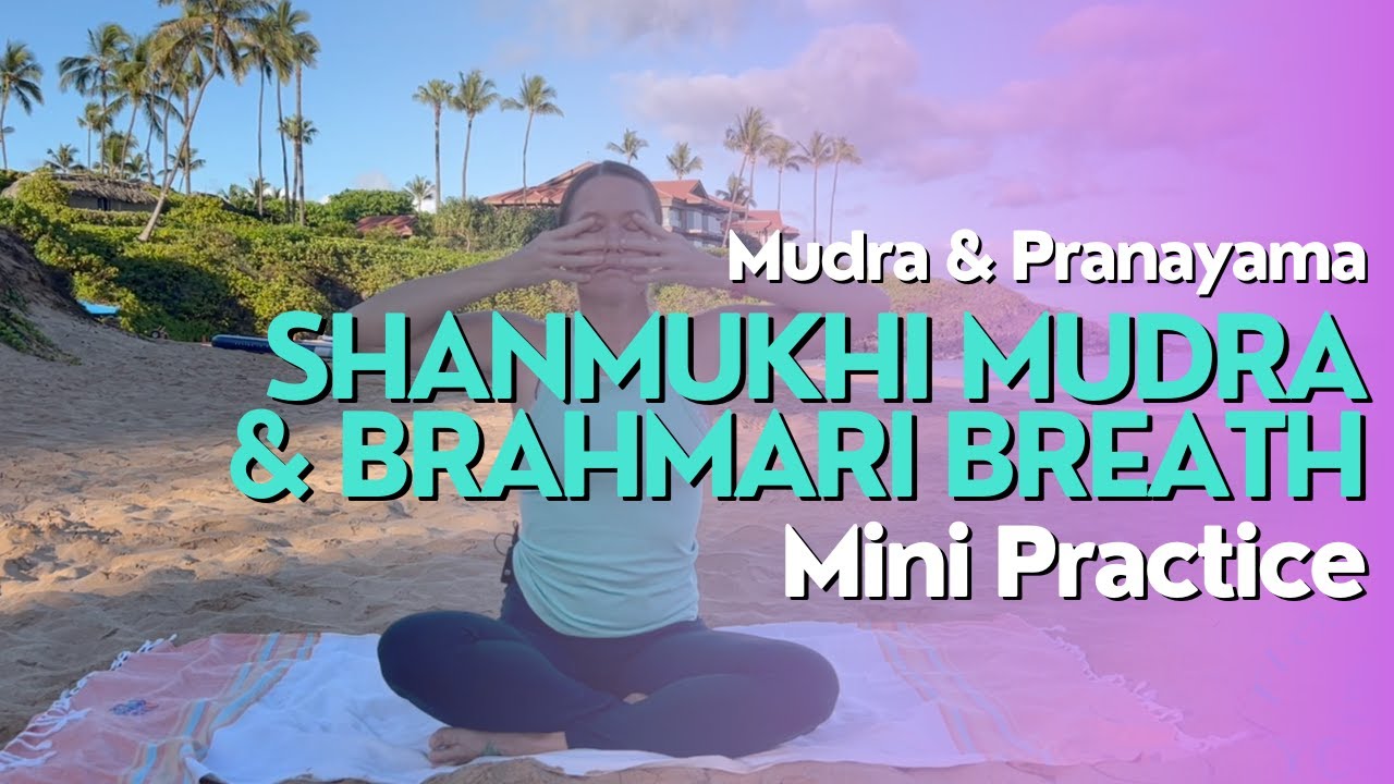 3 Minute Yoga Practice | Shanmukhi Mudra & Brahmari (Buzzing Bee ...