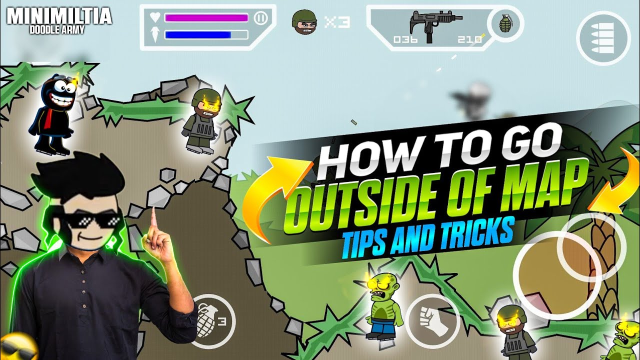 How To Go Outside From Map In Mini Milita || Mini Milita Tips And ...