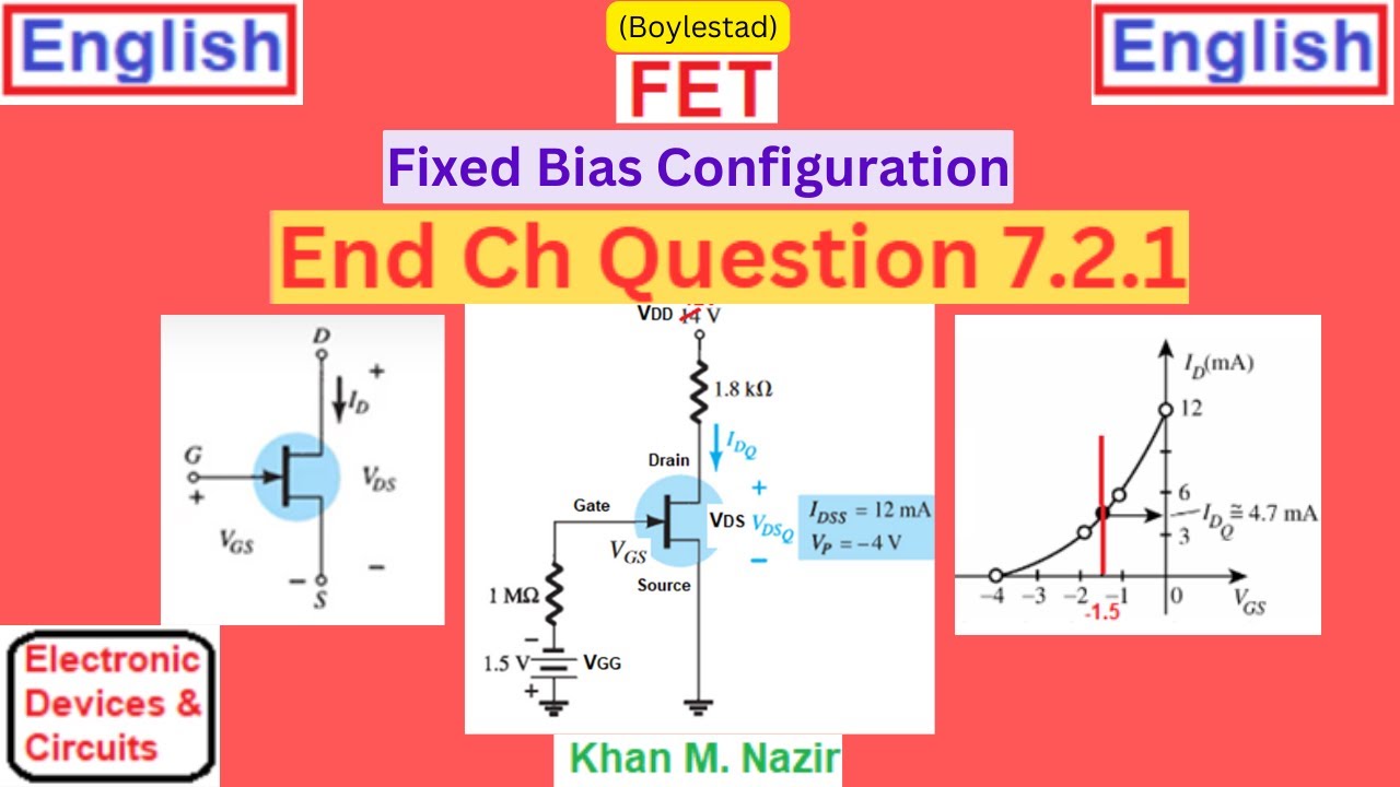 End Ch Q 7.2.1 || FET Fixed Bias Configuration - YouTube