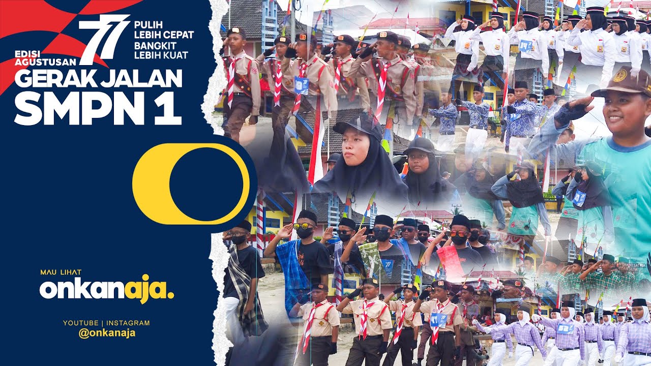 GERAK JALAN SMPN 1 MUARA BADAK - YouTube