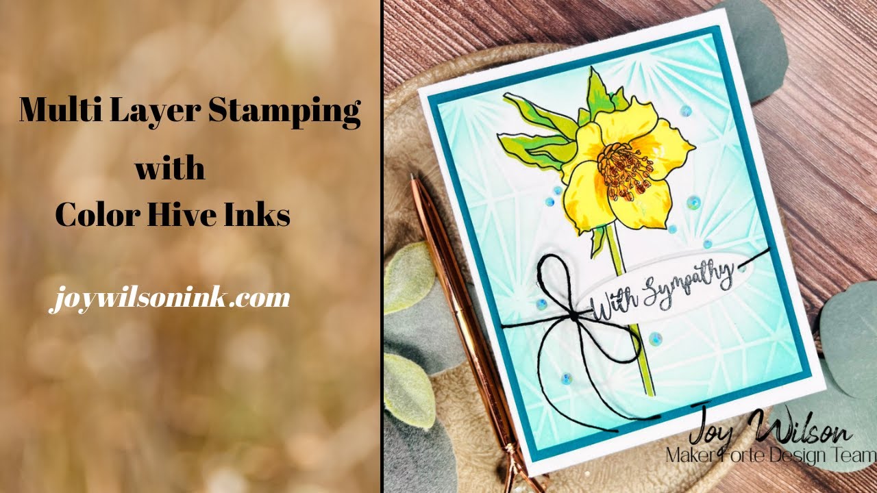 Multi Layer Stamping with Color Hive Inks - YouTube