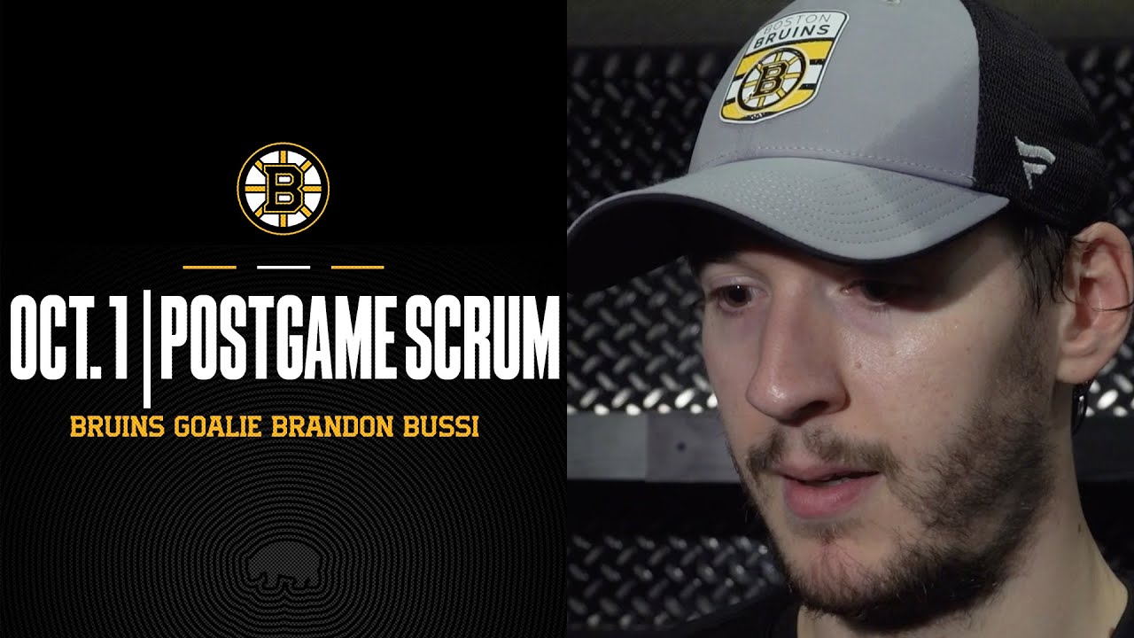 Bussi Reacts After B's Preseason Win vs. Flyers - YouTube