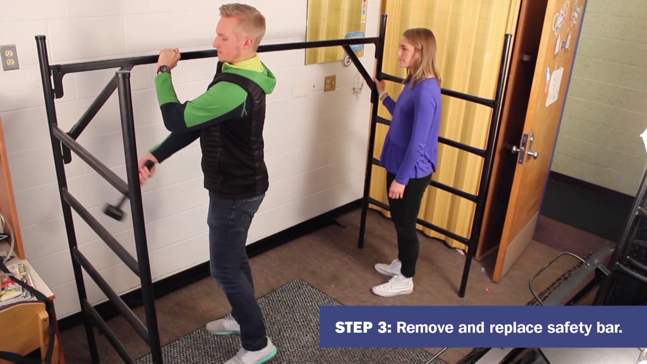 How to: Loft Your Metal Bed - YouTube