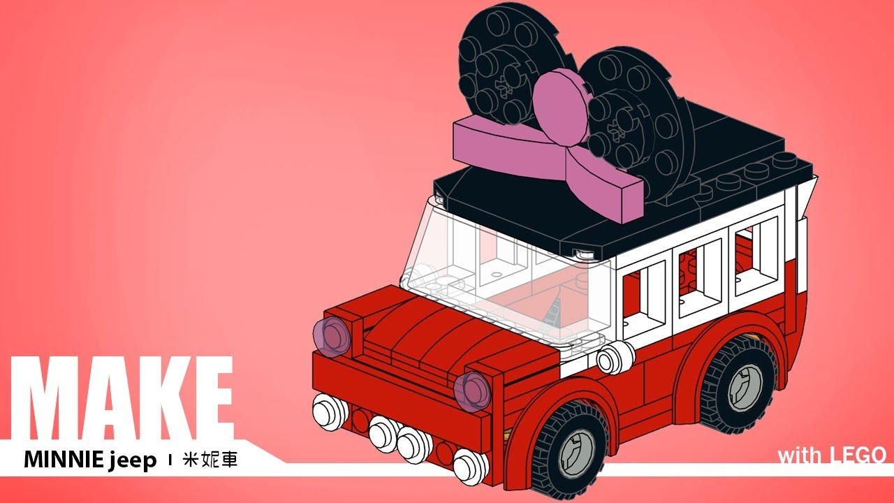 make MINNIE jeep with LEGO - YouTube