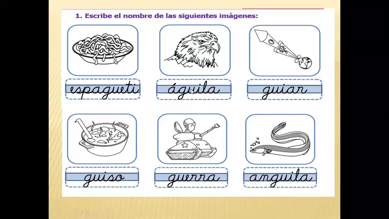 SÍLABAS GUE - GUI - YouTube