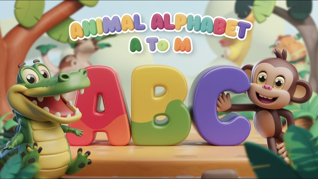 Learn the ABCs with animals, ABC song |Little Learners Music And Tales ...