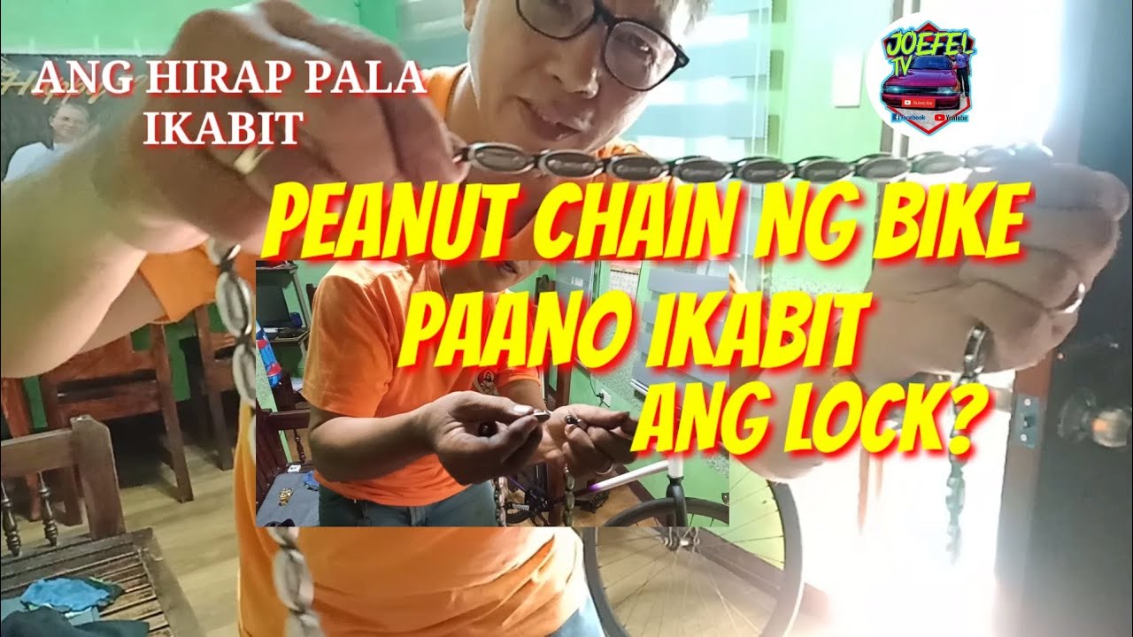 PEANUT CHAIN PAANO IKABIT ANG LOCK? #peanutchain #bike #video - YouTube