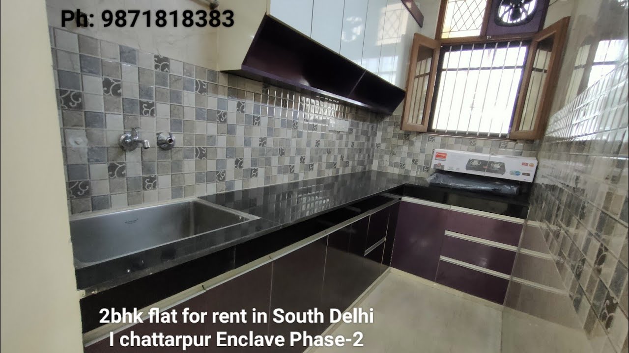 2bhk flat for rent I phase 2 Chattarpur enclave I south delhi - YouTube