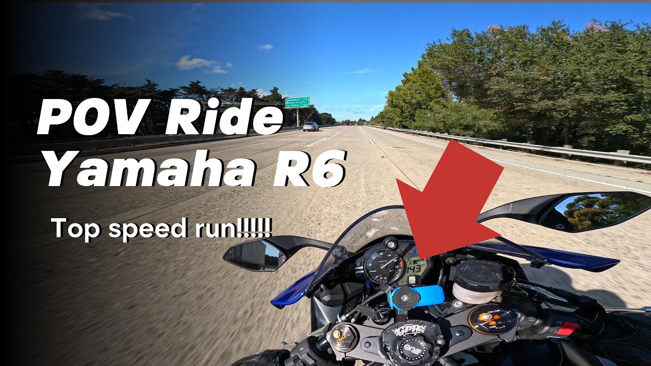 Yamaha R6 Pov Drive (top speed run) - YouTube
