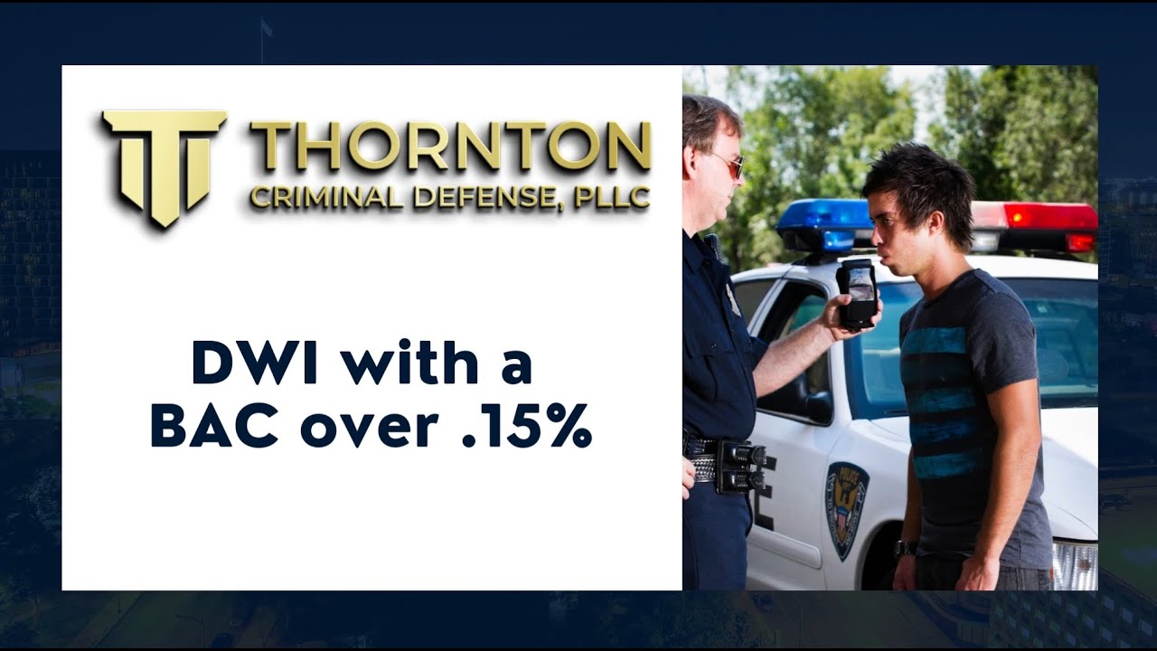 DWI with a BAC over .15% in San Antonio - YouTube
