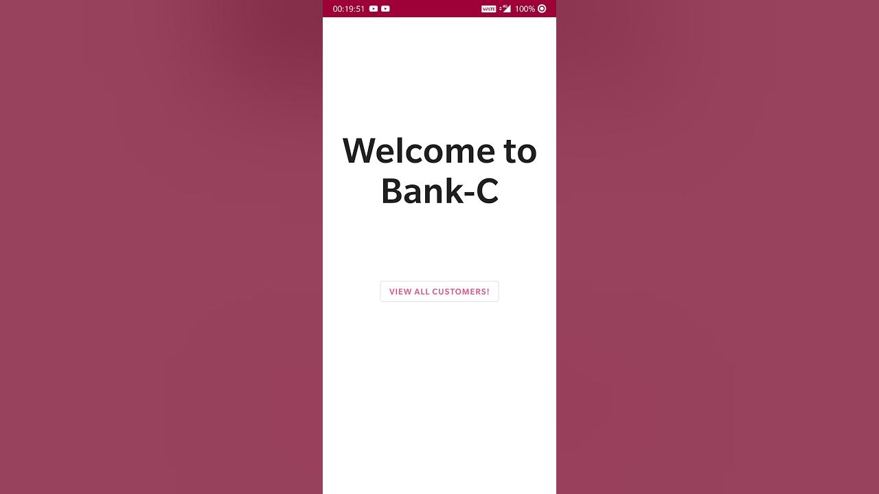 Basic Bank Application Demo - YouTube