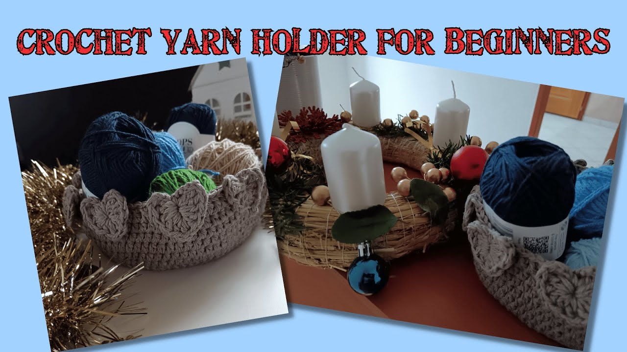 Crochet Yarn Holder For Beginners (Fast!) - YouTube