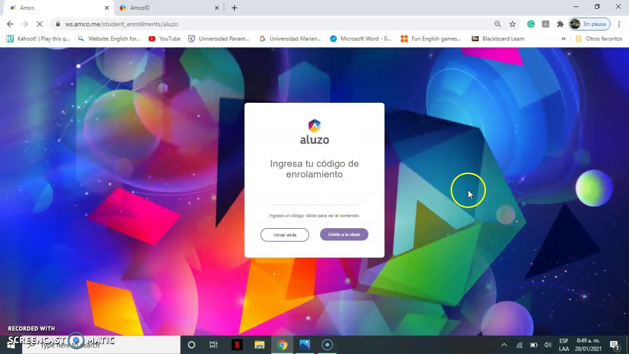 Activación y Enrolamiento (ALUZO) - YouTube
