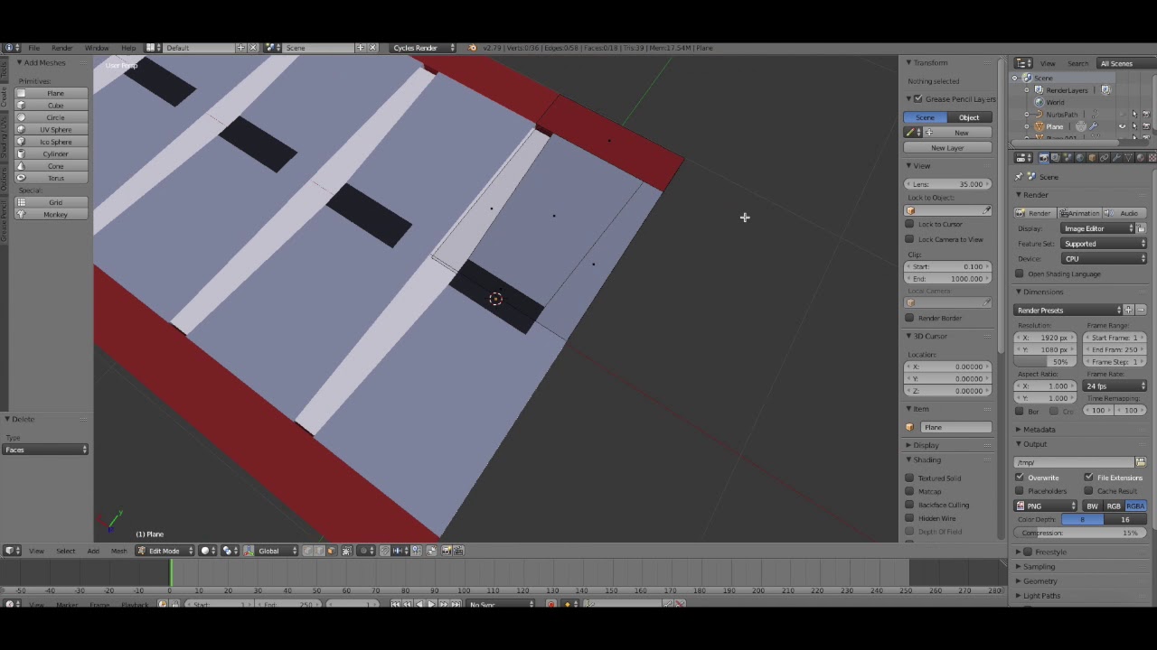 Race Track Walkthrough - Blender - YouTube