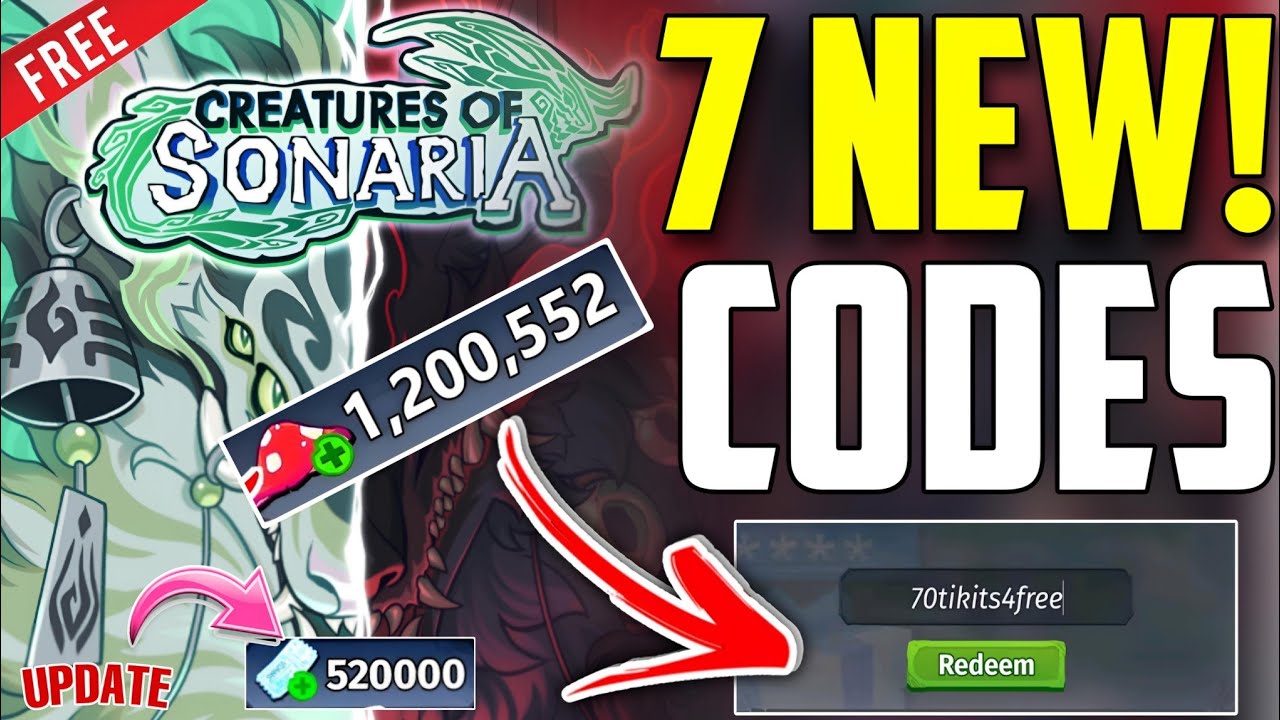 ⚠️Harvest!💥 UPDATE ⚠️ CREATURES OF SONARIA CODES 2025 - ROBLOX ...