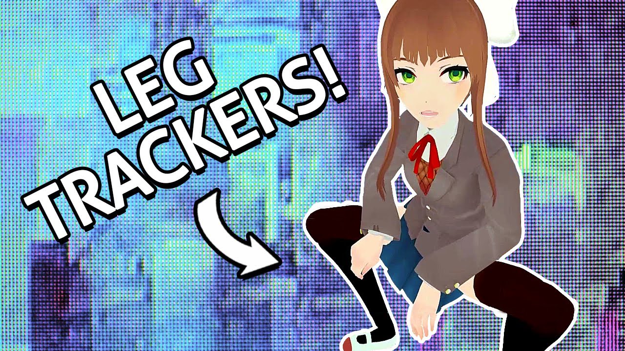 Monika uses LEG TRACKERS! (VRChat with Monika, Roflgator, and others ...