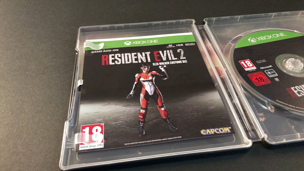Resident Evil 2 - Unboxing Steelbook Edition - YouTube