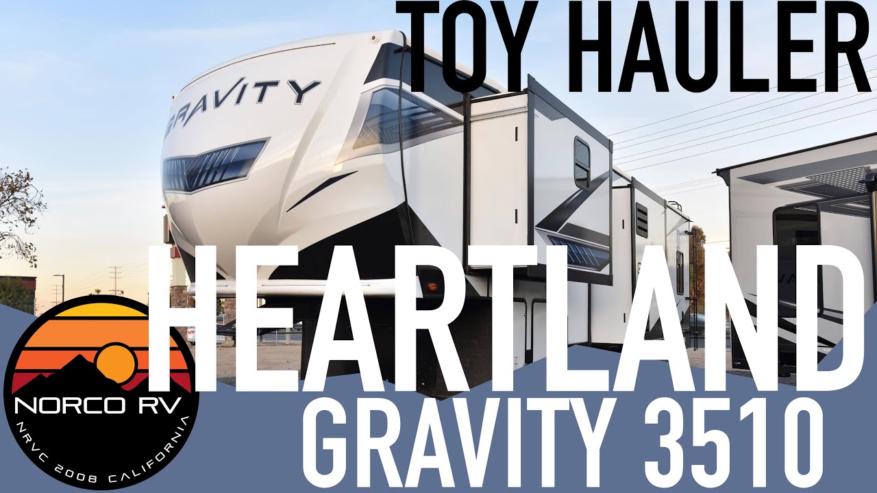 2021 Heartland Gravity 3510 5th Wheel Garage Model Toy Hauler with ...